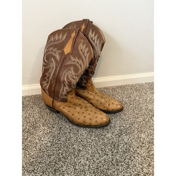 Larry Mahan | Shoes | Vintage Larry Mahan Nocona Full Quill Ostrich ...